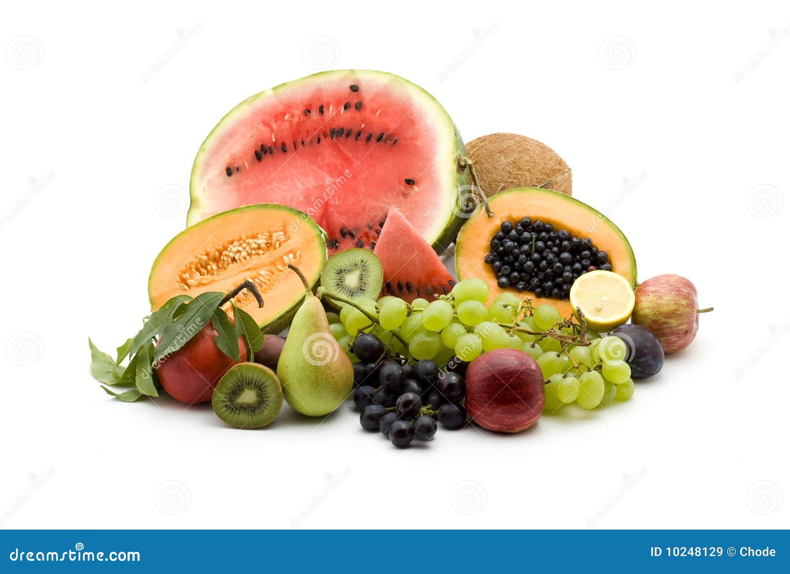 Fruit pile stock image. Image of fruit, grapes, peach - 10248129