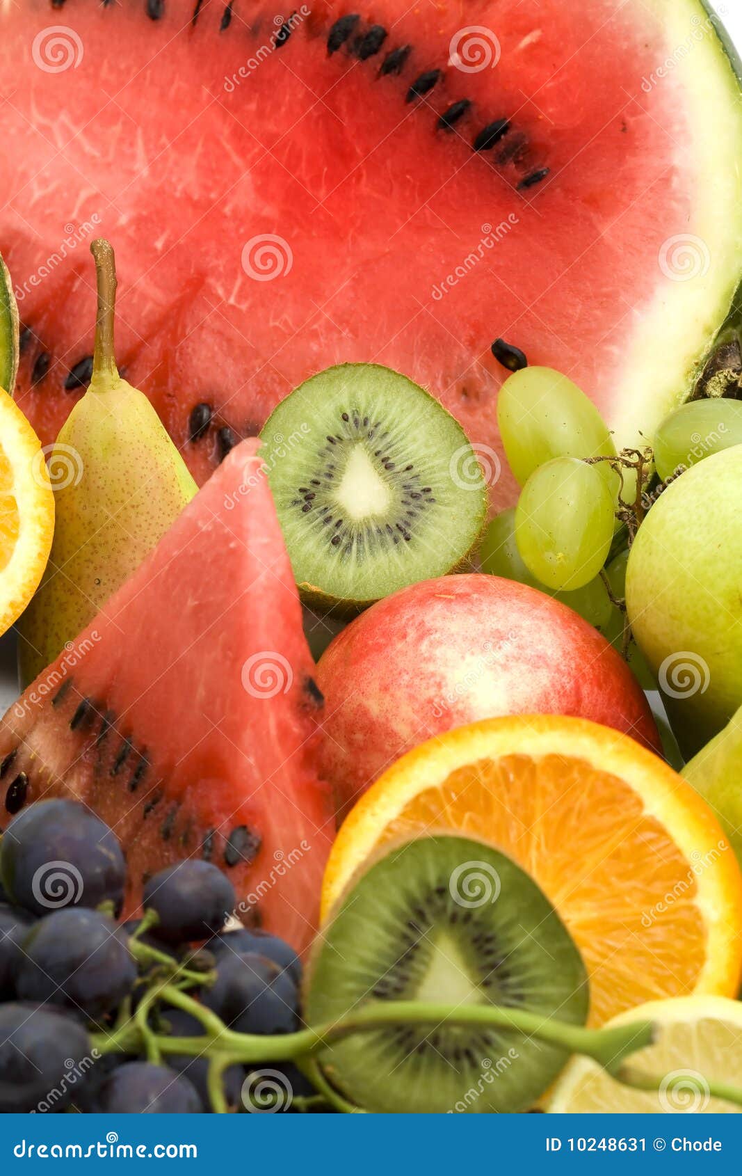 Fruit pile stock image. Image of vitamins, kiwi, macro - 10248631