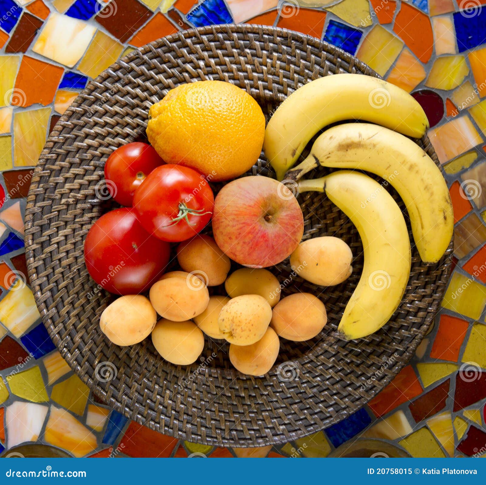 Fruit plate stock image. Image of food, healthy, bananas - 20758015
