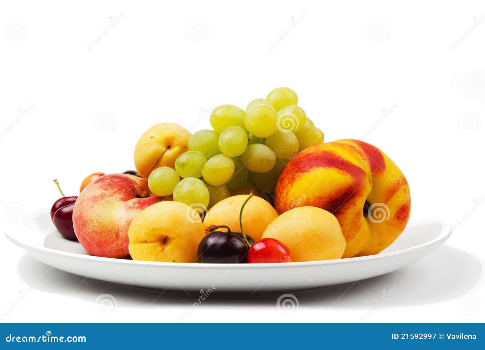 Fruit On A Plate Royalty Free Stock Photography - Image: 21592997