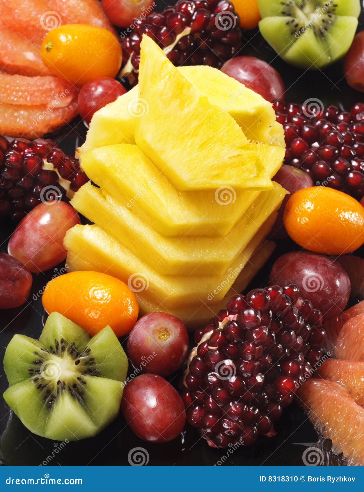 Fruit Plate stock photo. Image of angle, plate, focus - 8318310