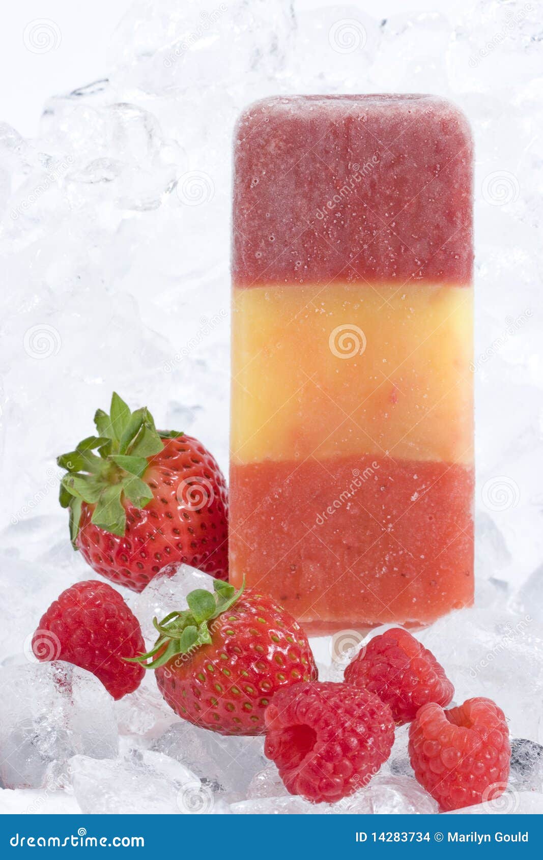 Fruit Popsicle on Ice stock photo. Image of sweet, lolly - 14283734