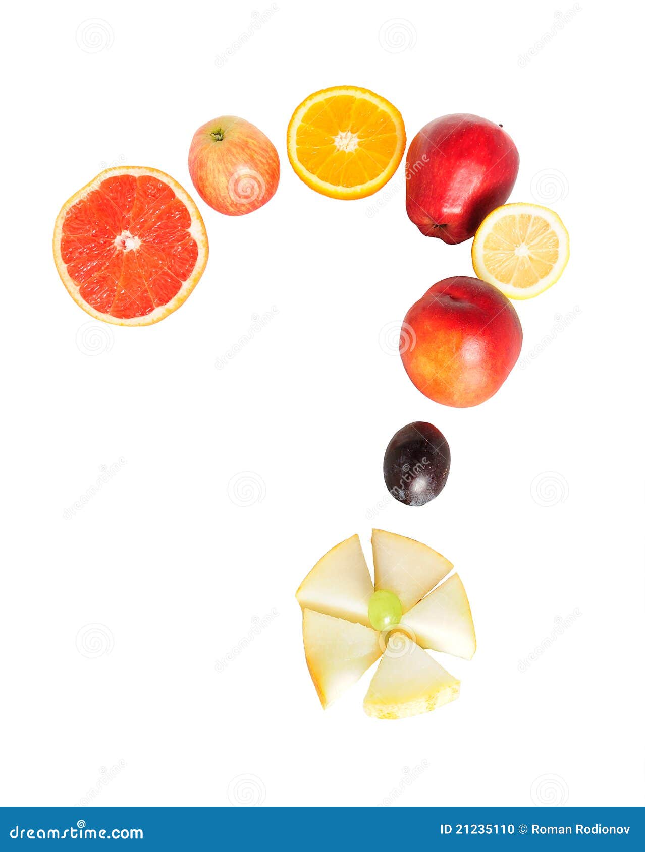 Fruit question mark stock photo. Image of lemon, apple - 21235110