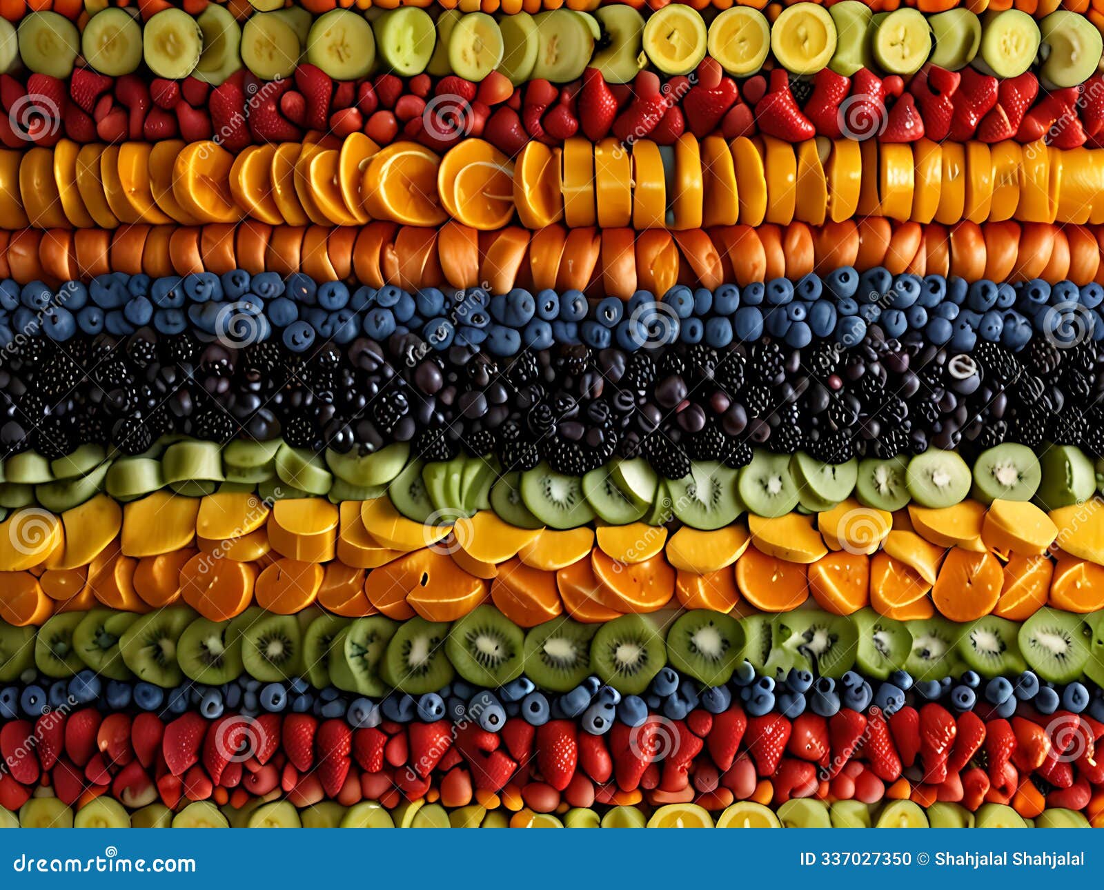 Fruit Rainbow. Rainbow Made of Colourful Fruit and Vegetable ...