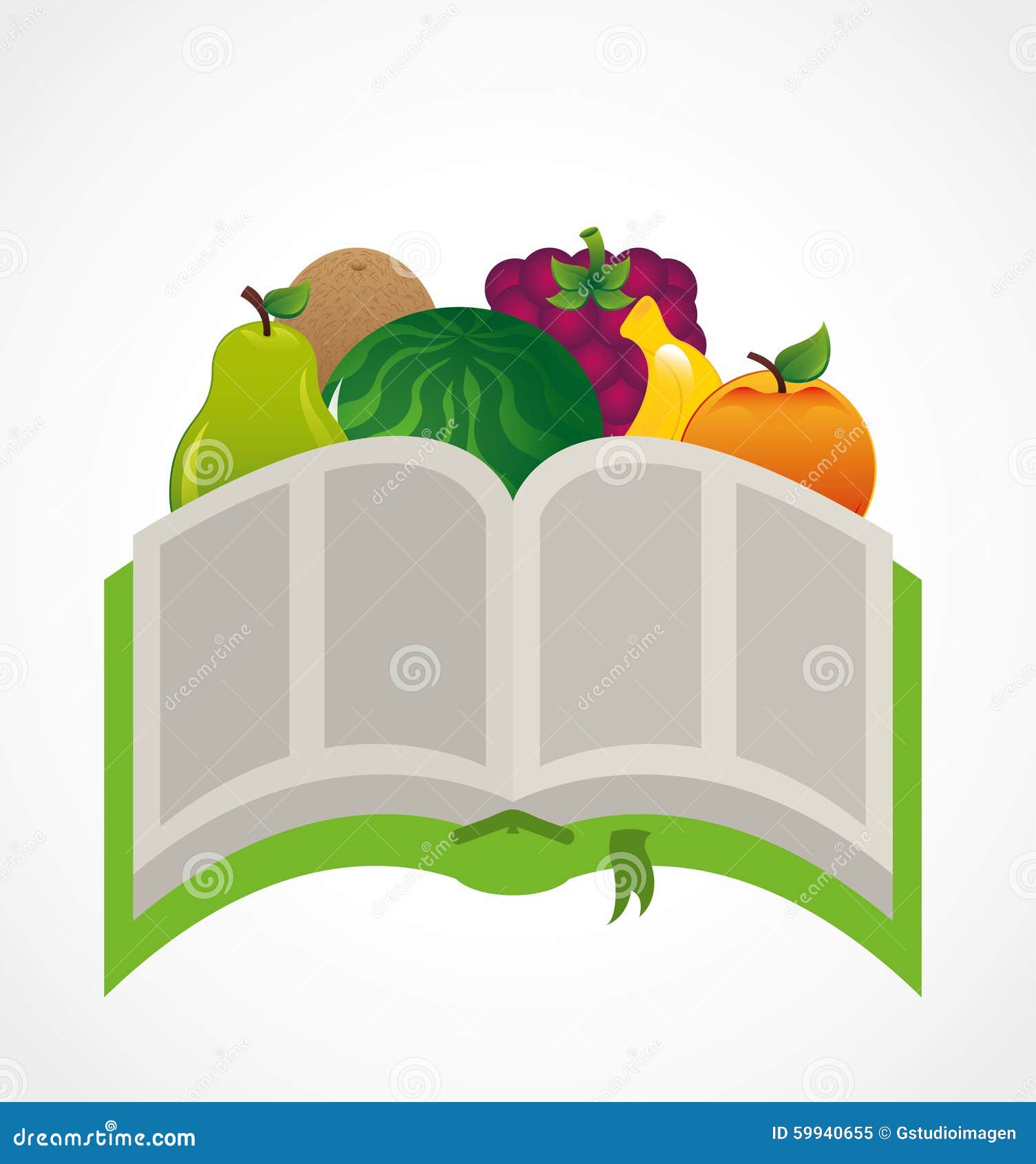 Fruit recipe book stock vector. Illustration of culinary - 59940655