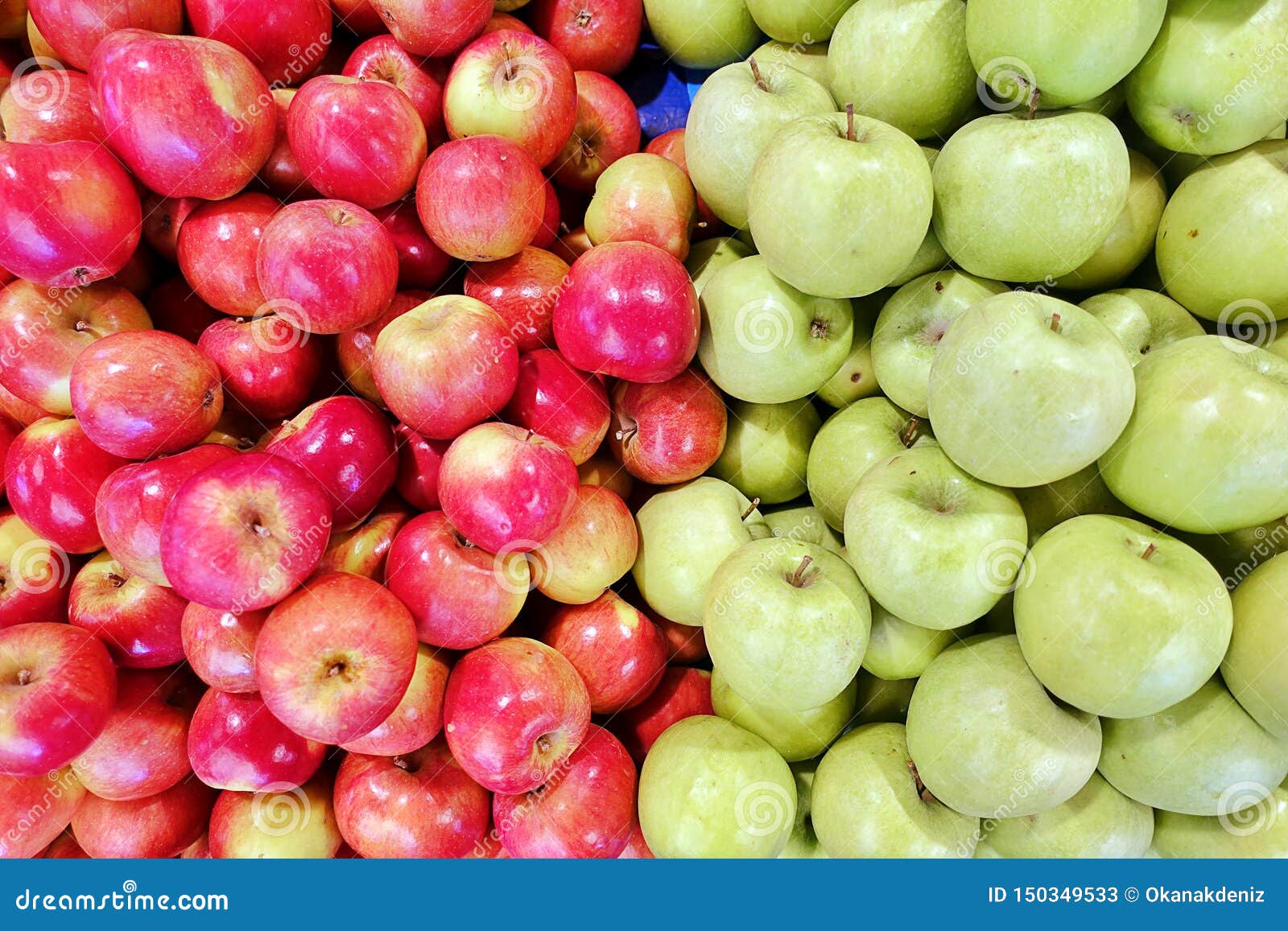 Fruit Red and Green Organic Apple Stock Image - Image of color ...