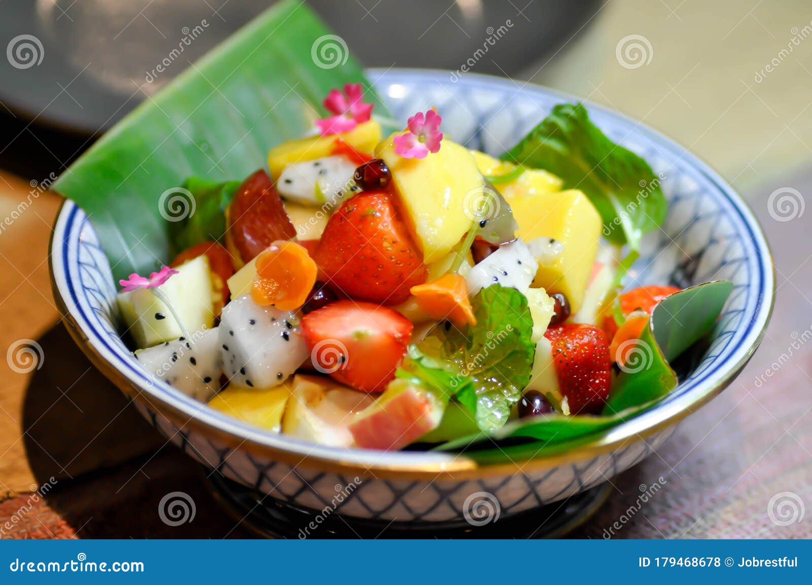 Fruit Salad or Mixed Fruit Salad Stock Photo - Image of mixsalad, tasty ...