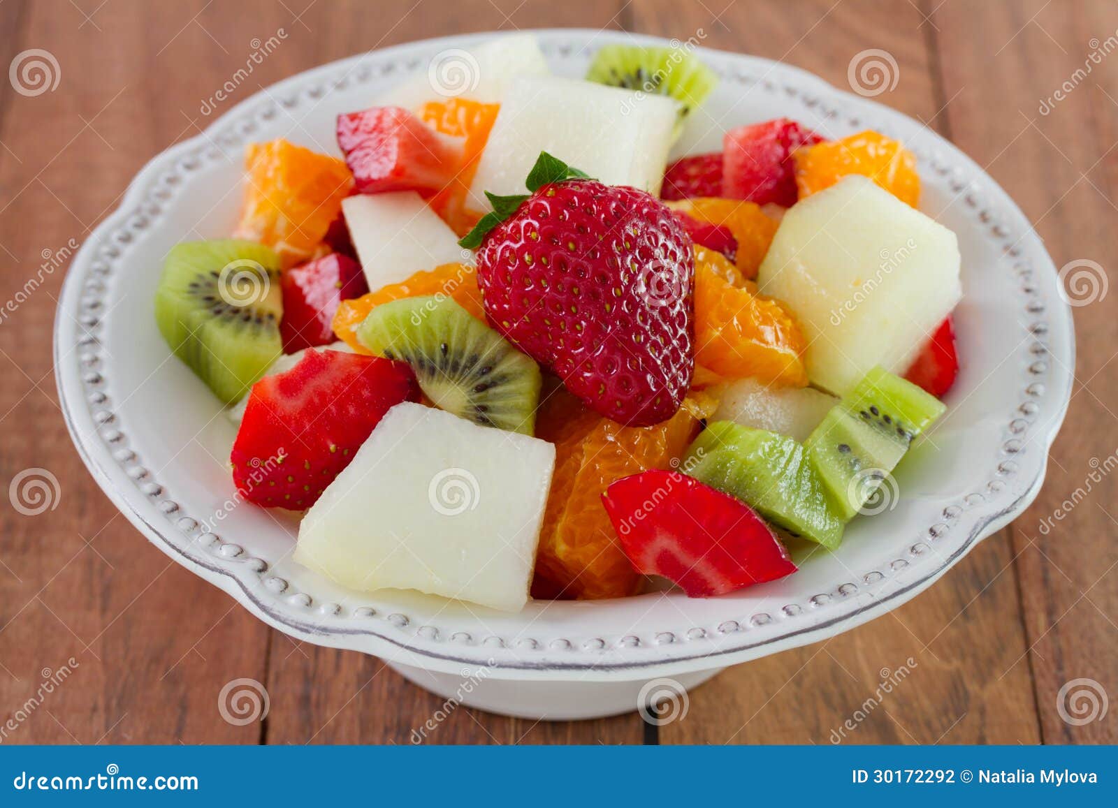 Fruit Salad with Strawberry Stock Photo - Image of meal, juicy: 30172292