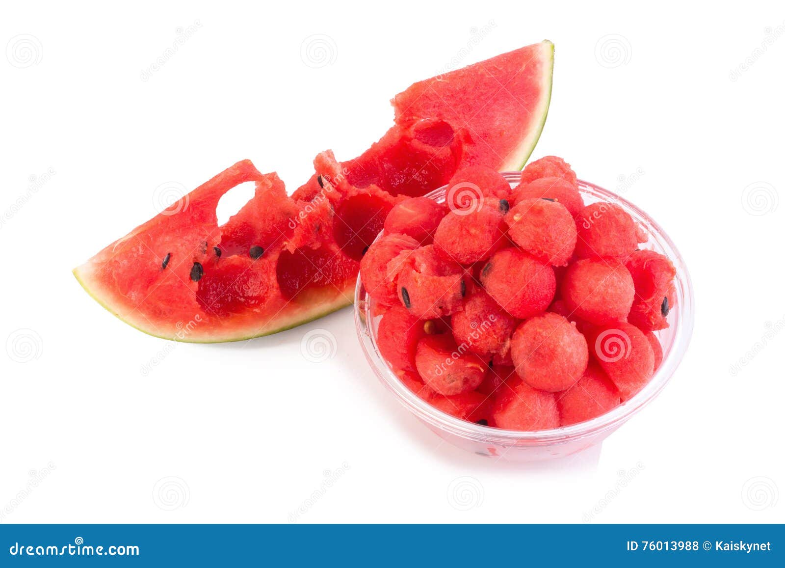 Fruit Salad with Watermelon Balls Stock Photo - Image of delicious ...