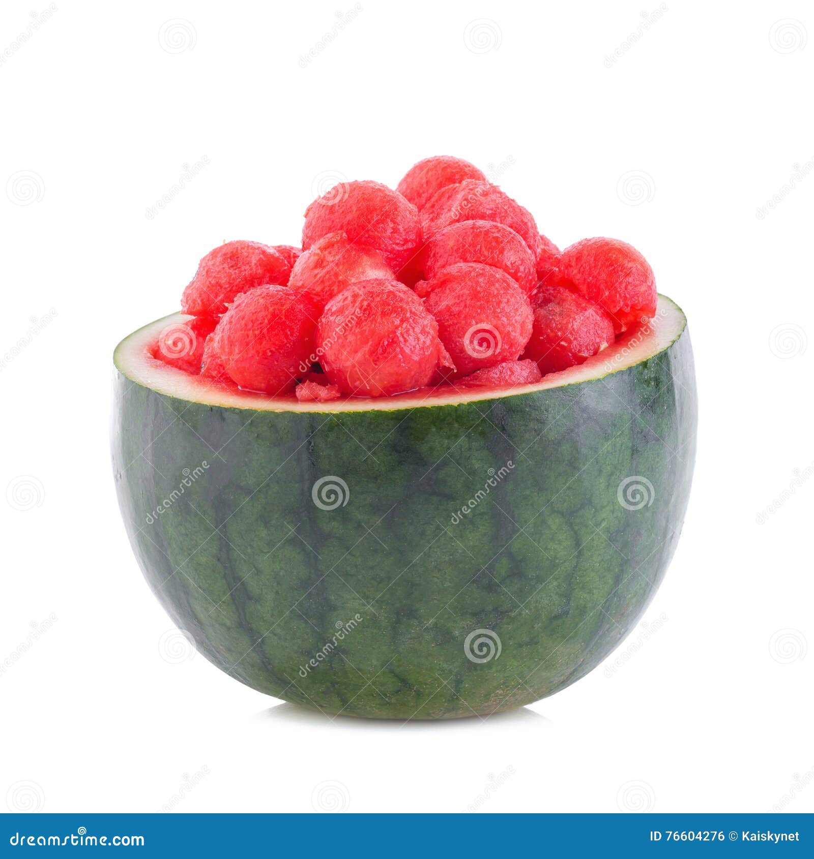 Fruit Salad with Watermelon Balls Stock Photo - Image of healthy, tasty ...