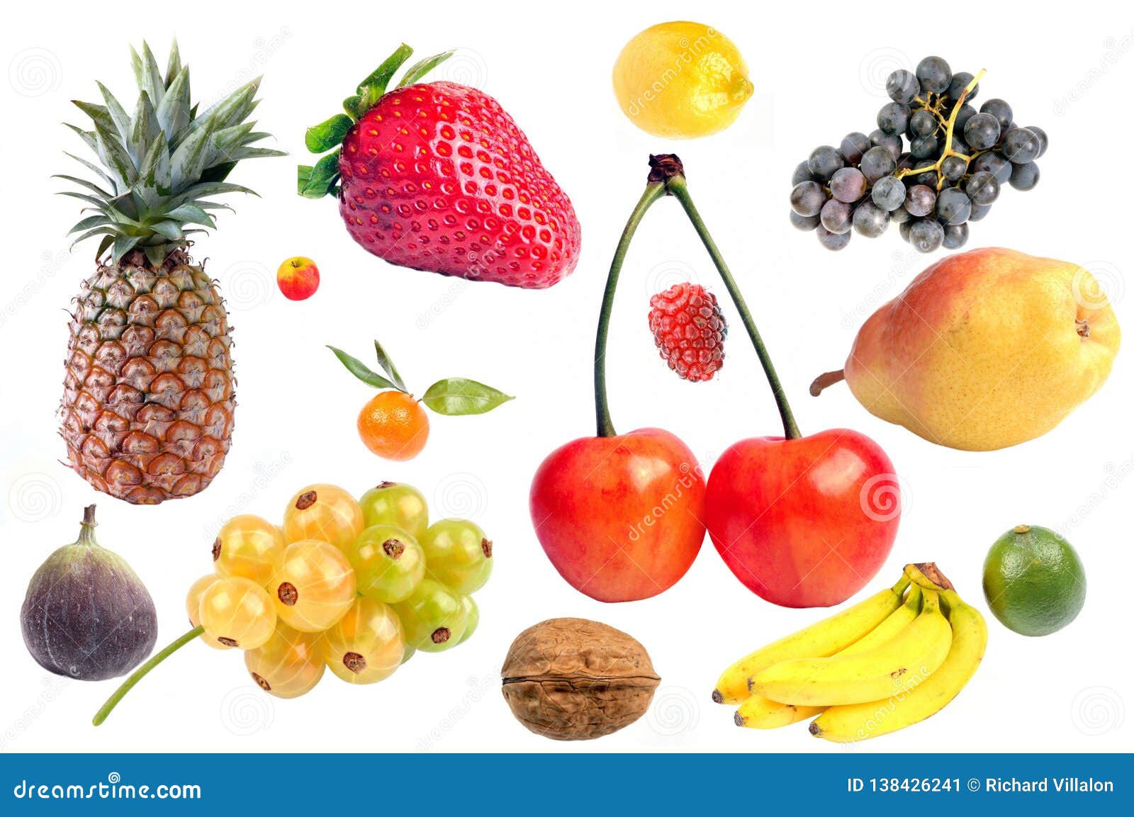 Fruit Sample on a White Background Stock Image - Image of sample ...