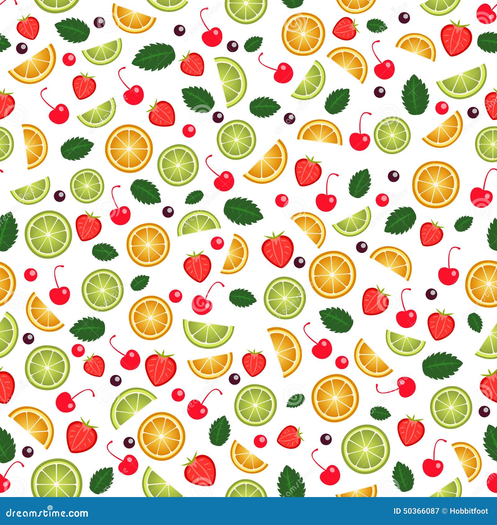 Fruit Seamless Background. Vector Stock Vector - Image: 50366087