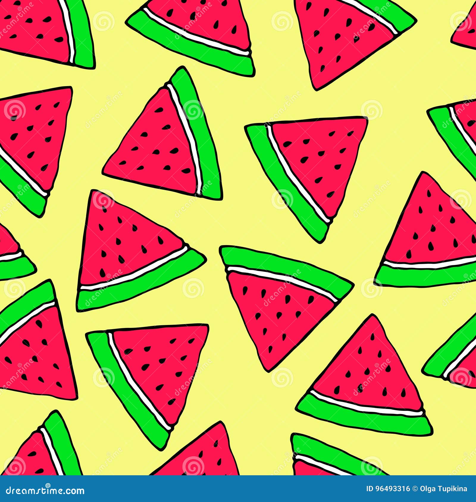 Fruit, Seamless, Cartoon, Vector Pattern. Stock Vector - Illustration ...