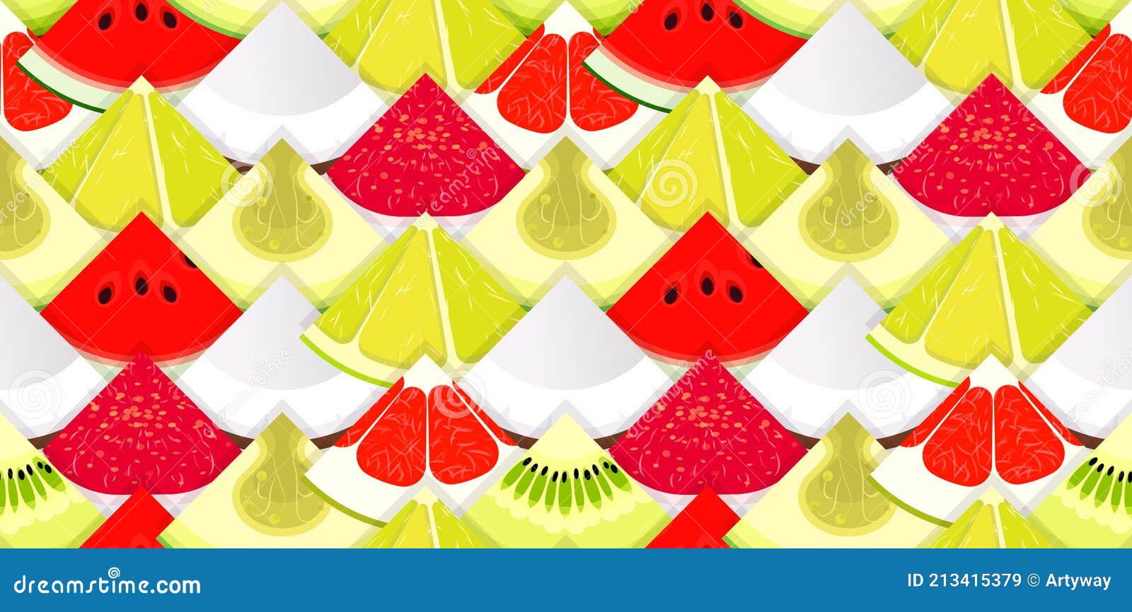 Fruit Seamless Texture. Pattern with Pieces of Fruit. Texture for ...