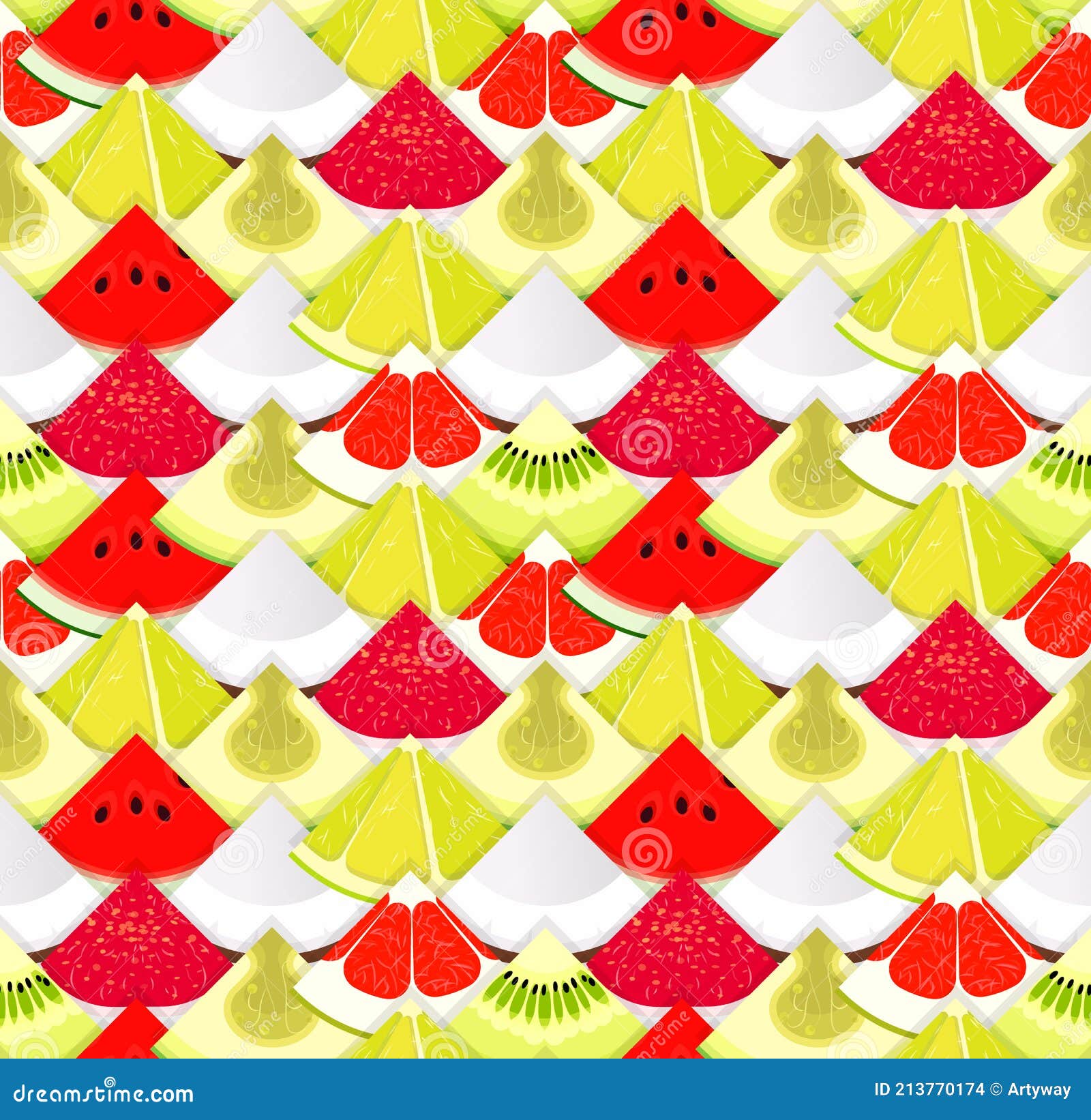 Fruit Seamless Texture. Pattern with Pieces of Fruit. Texture for ...
