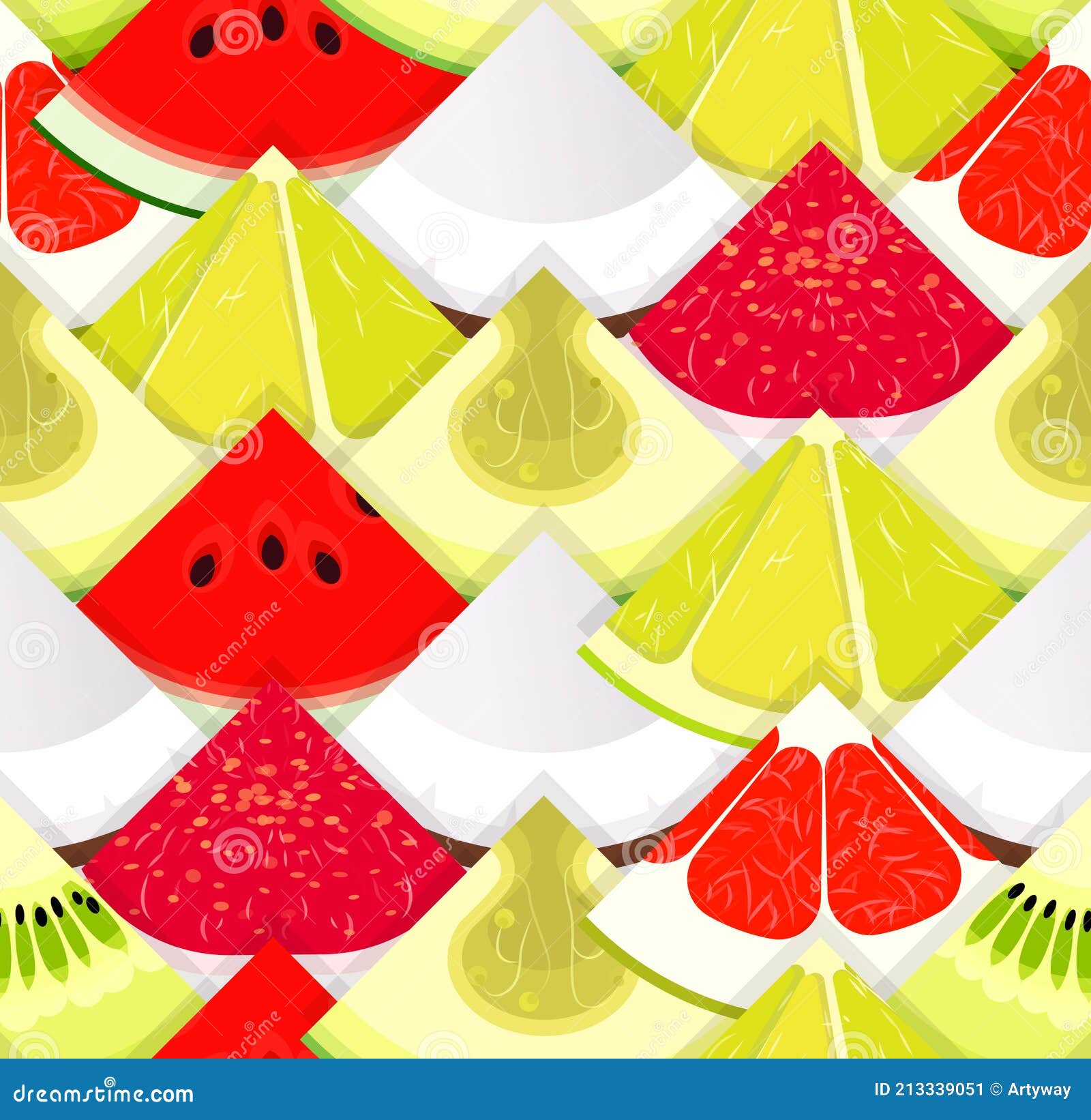 Fruit Seamless Texture. Pattern with Pieces of Fruit. Texture for ...