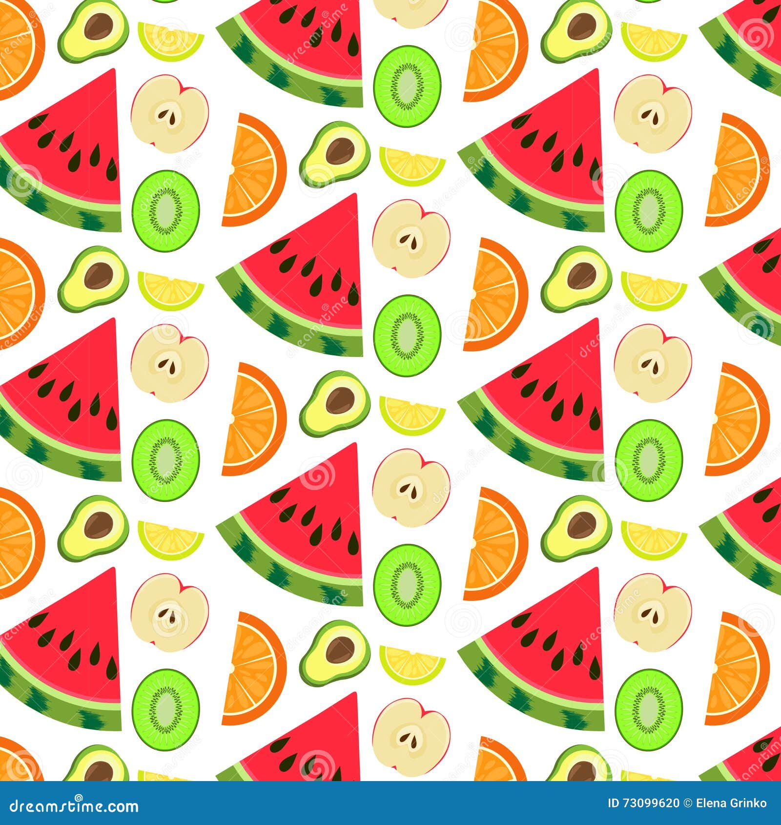 Fruit Section Pattern Segment Stock Vector - Illustration of fruit ...