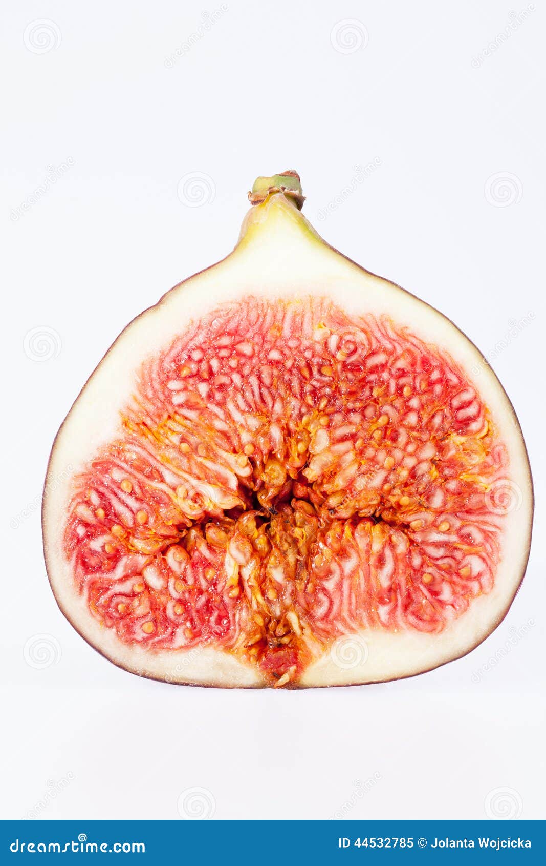 Fruit of Sectioned Fresh Fig Isolated on White Background Stock Image ...