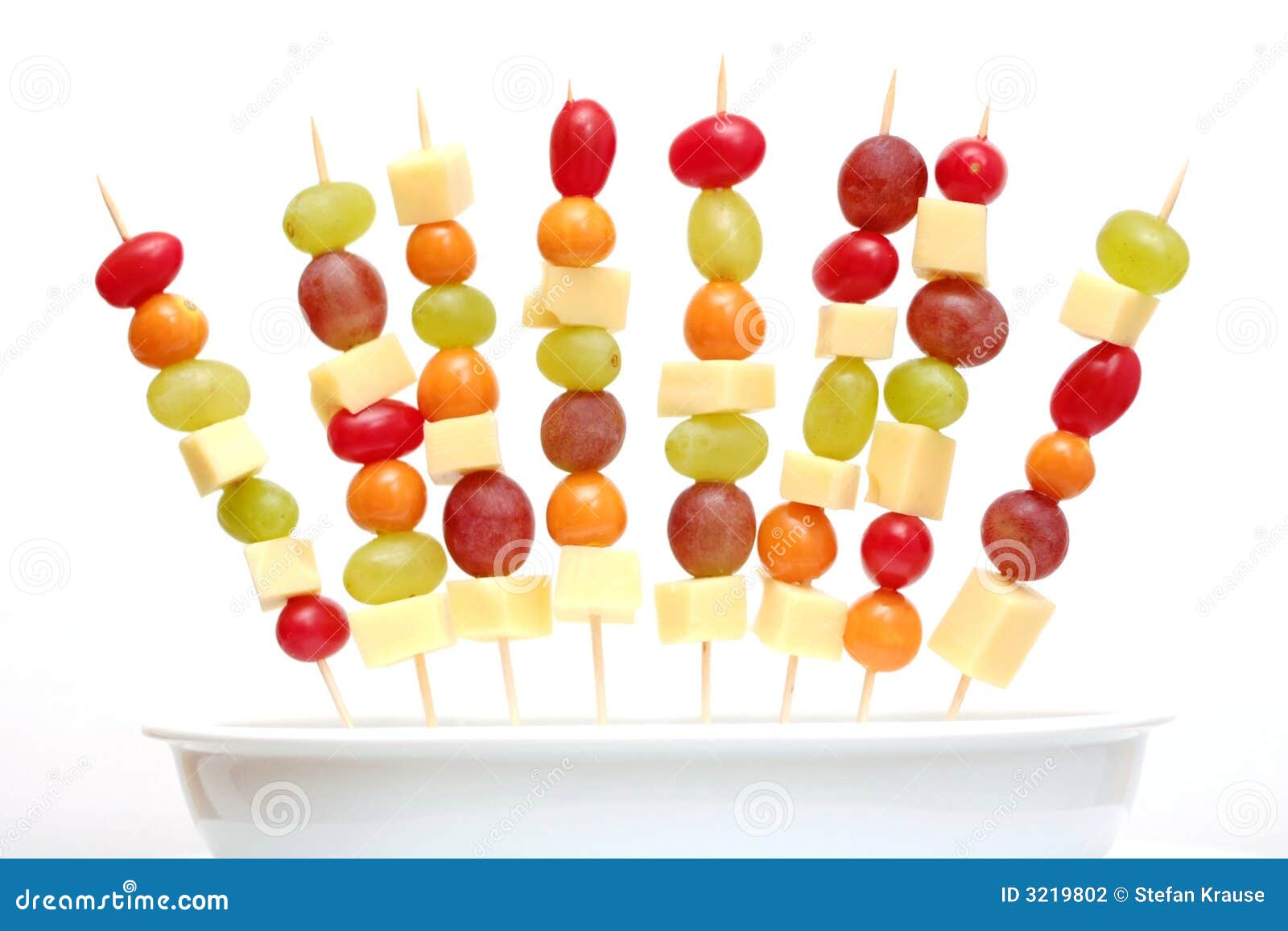 Fruit shashlik stock photo. Image of isolated, calories - 3219802