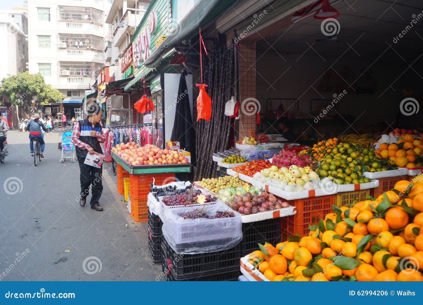 Fruit shops in the streets editorial photo. Image of outdoor - 62994206