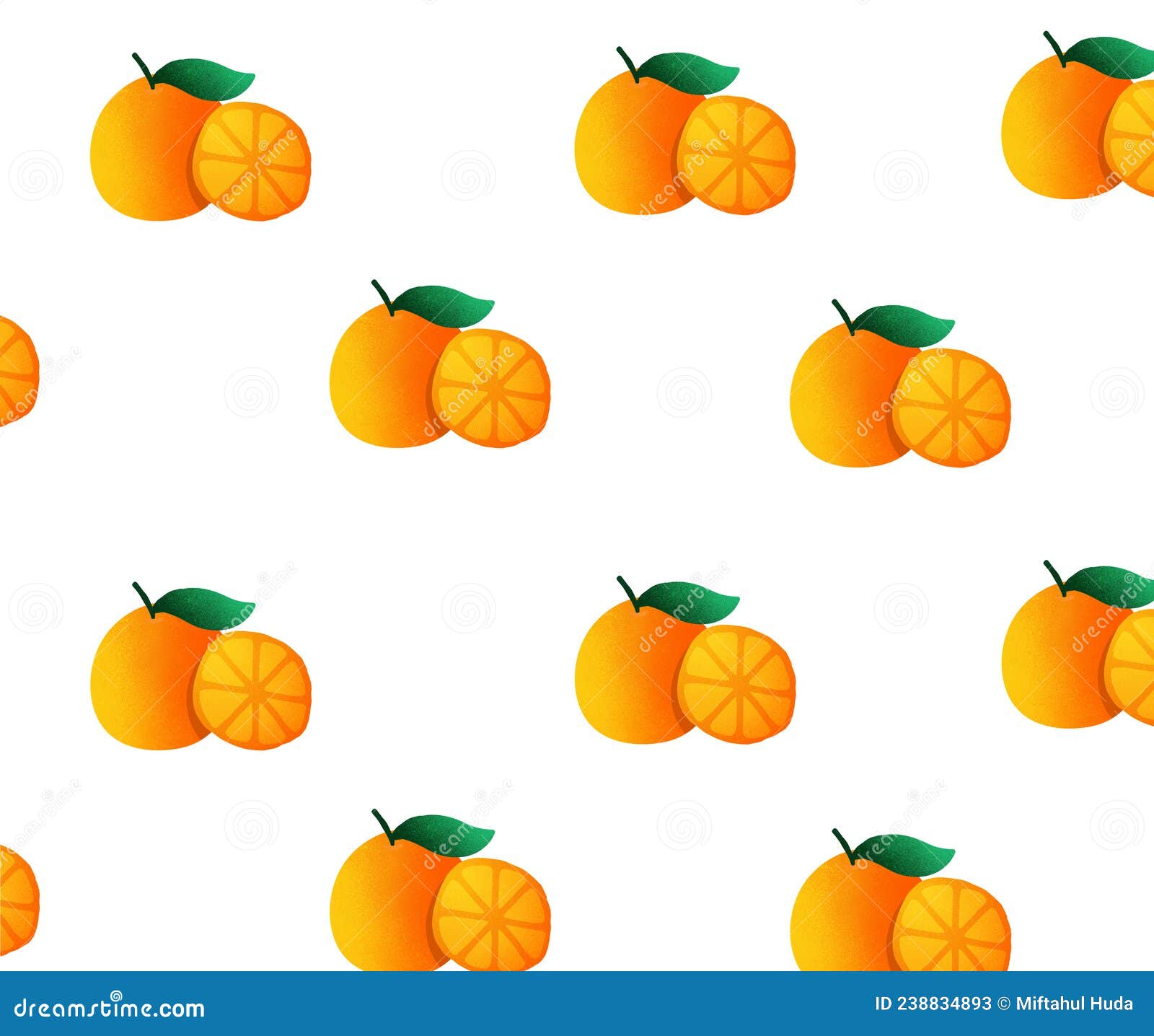 Fruit in a Simple Illustration with Gradient Colors Isolated on a White ...