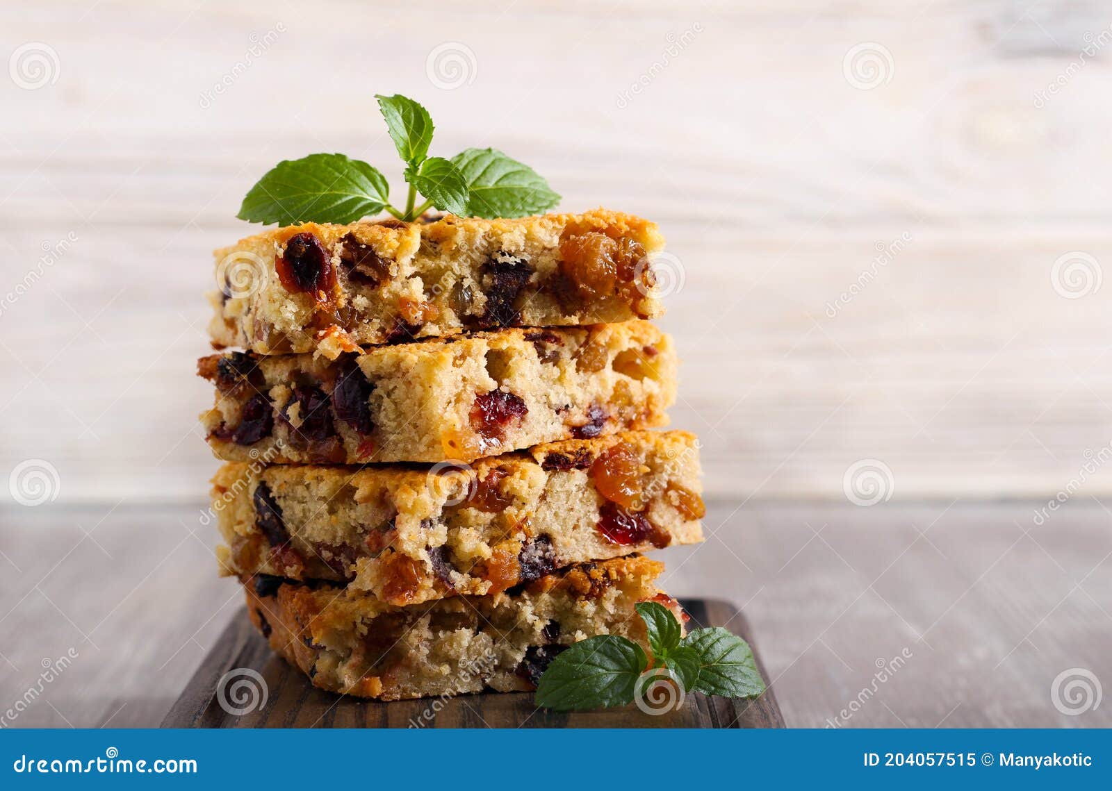 Fruit slices stack stock image. Image of flapjack, bread - 204057515