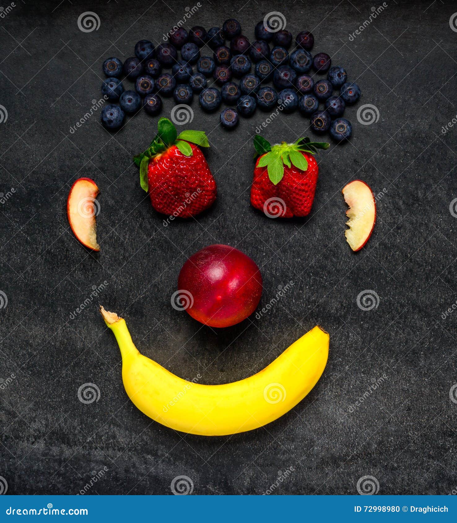 Fruit Smiley Or Emoji, Isolated On White Royalty-Free Stock Image ...