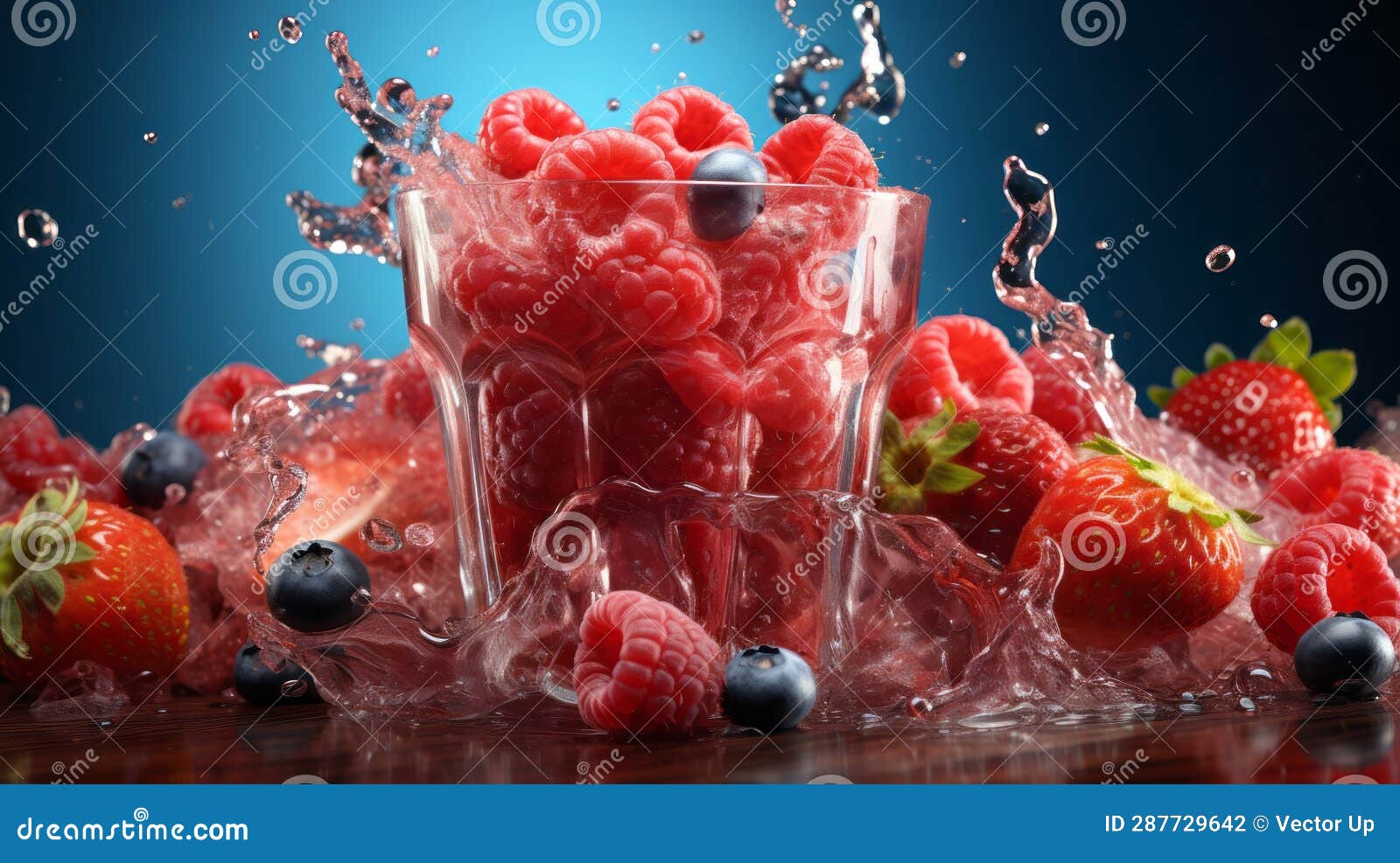 Fruit Smoothie Splash. Generative AI. Stock Illustration - Illustration ...