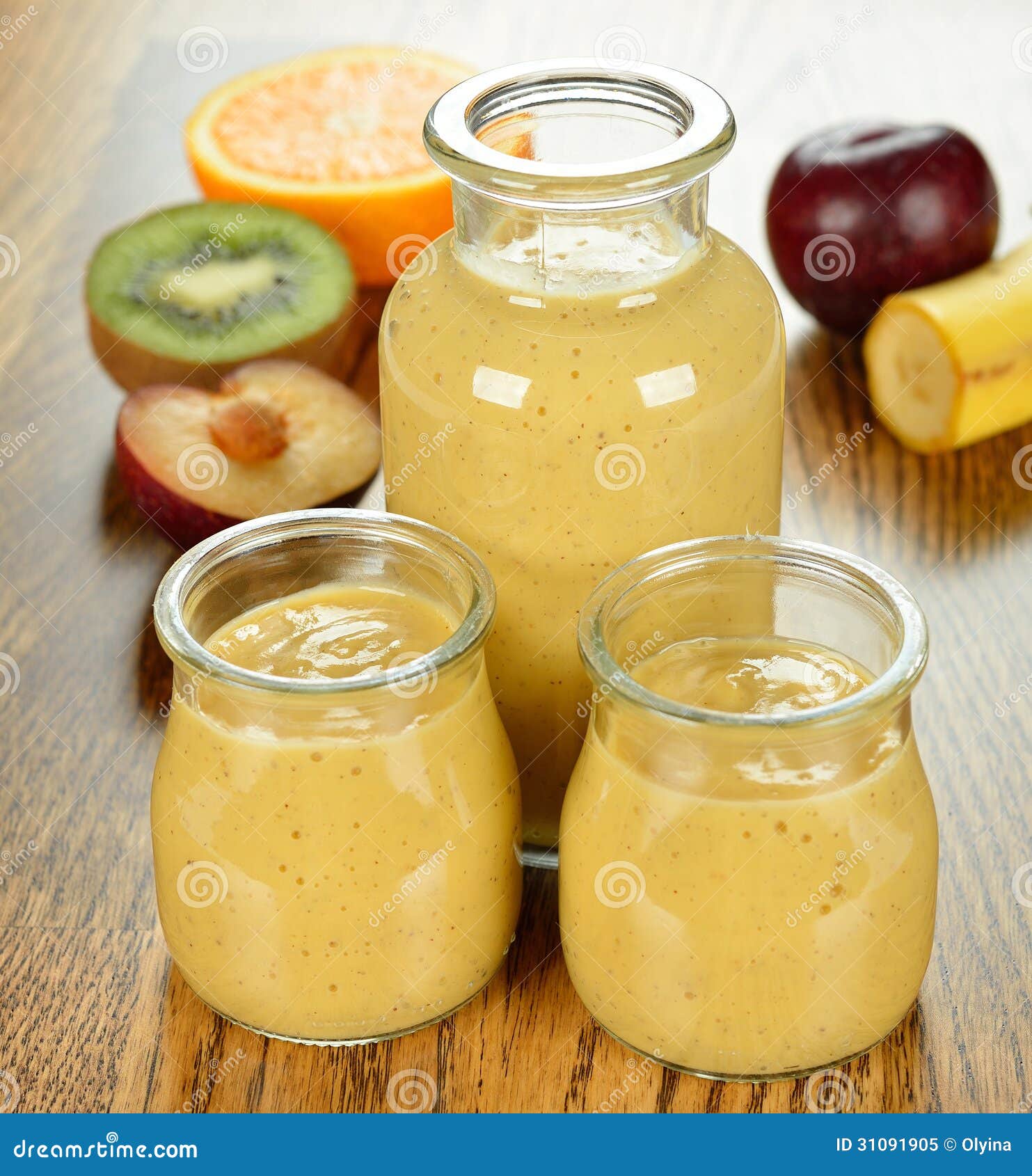Fruit smoothies stock image. Image of dessert, vegetarian - 31091905