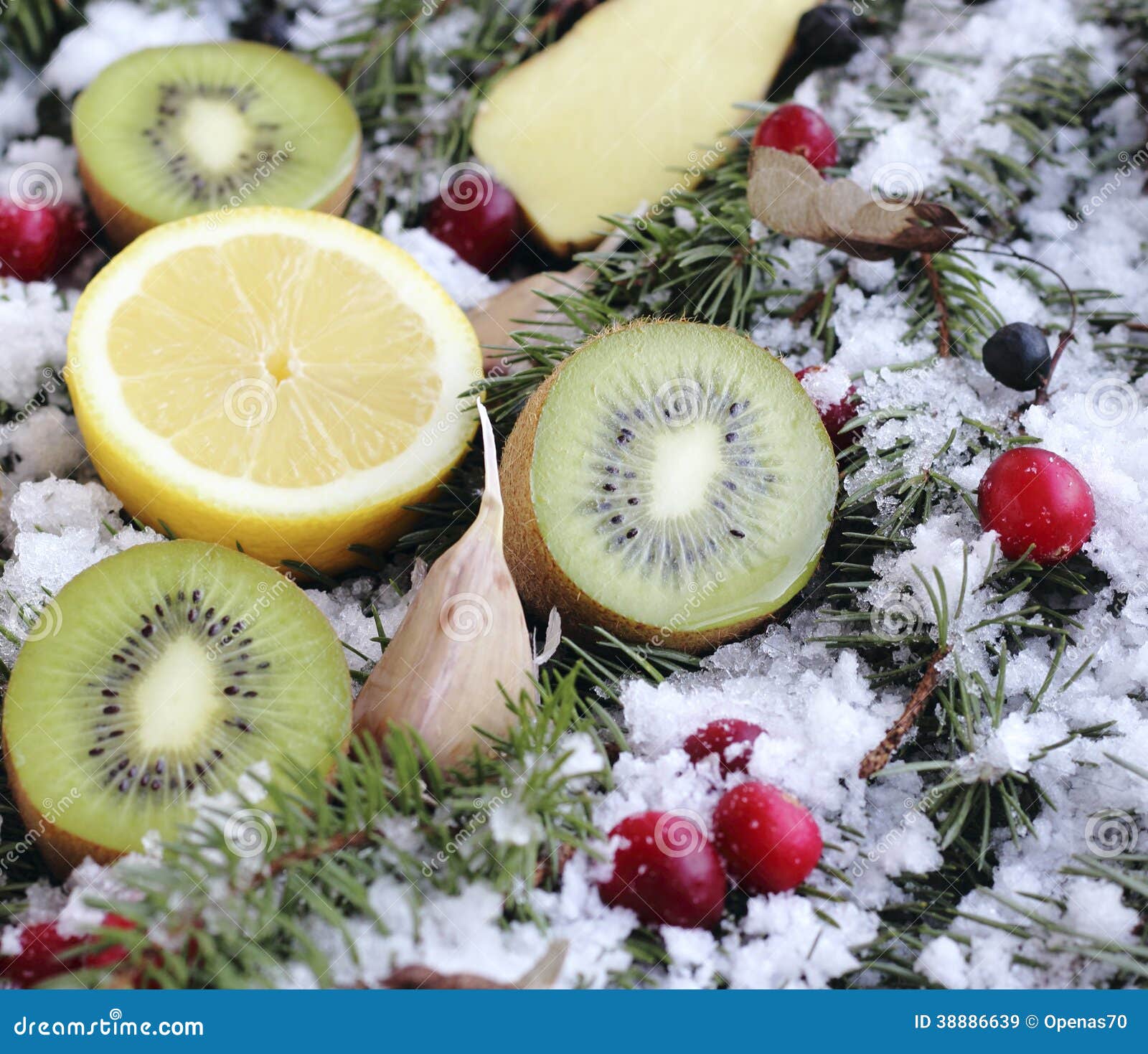 Fruit on snow stock image. Image of eating, green, food - 38886639
