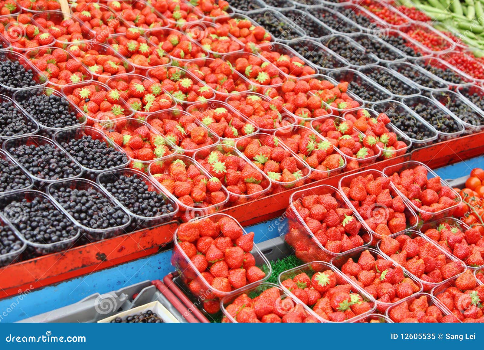 Fruit stall stock image. Image of closeup, blueberry - 12605535