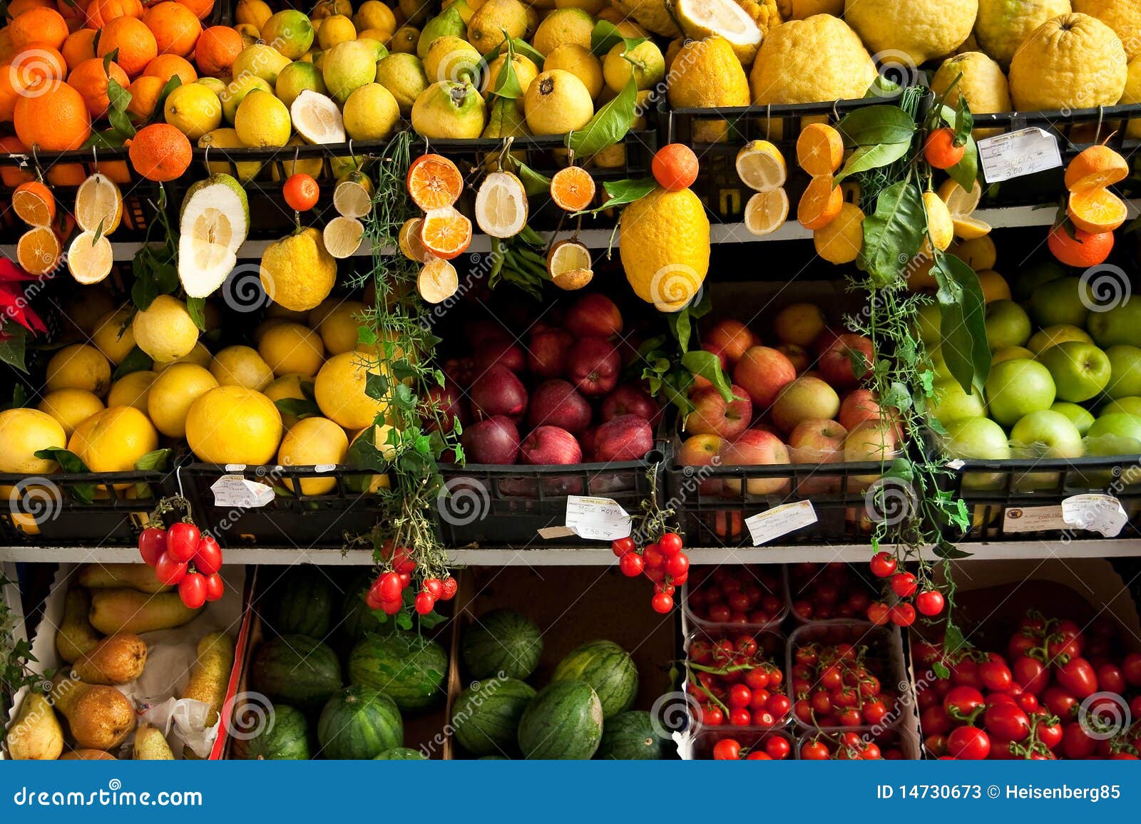Fruit stall stock image. Image of fibre, consumerism - 14730673