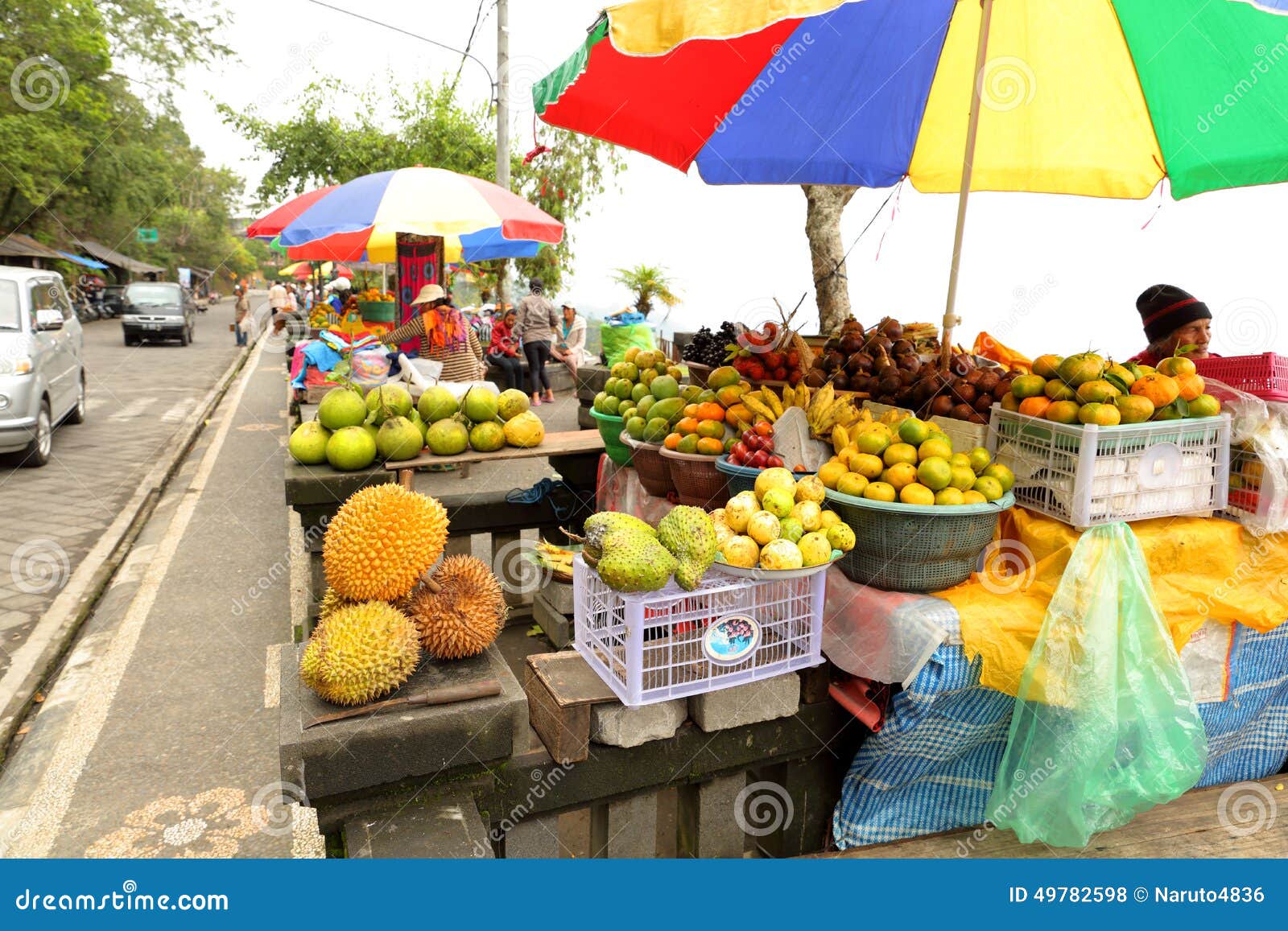 Fruit stall in Bali editorial stock photo. Image of color - 49782598