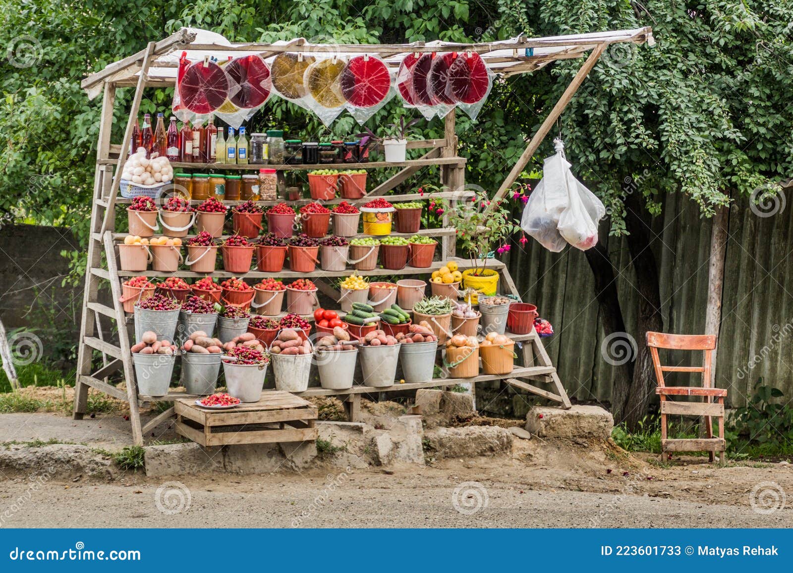 Fruit Stall Near Quba, Azerbaij Stock Image - Image of groceries, tasty ...