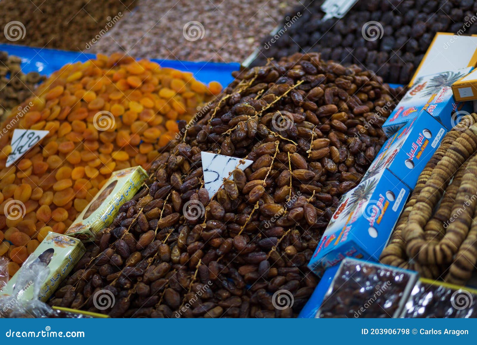 Fruit stall selling dates stock photo. Image of fruit - 203906798