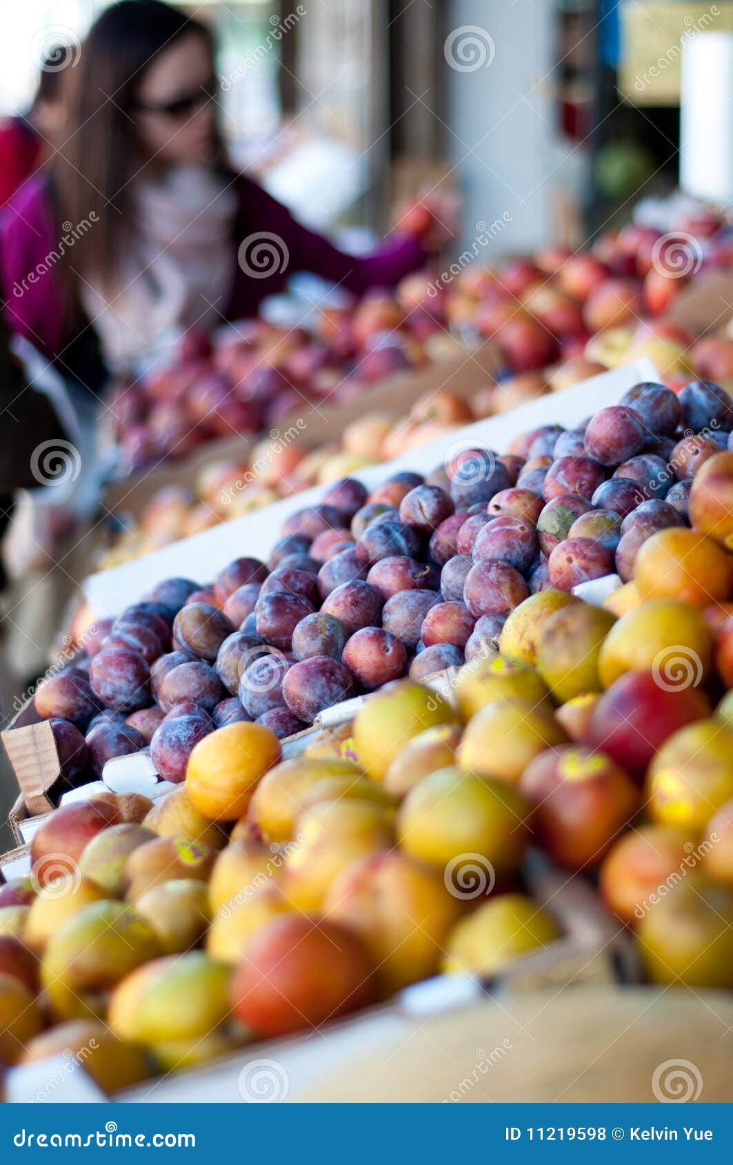 Fruit Stand stock photo. Image of farmer, shopping, healthy - 11219598