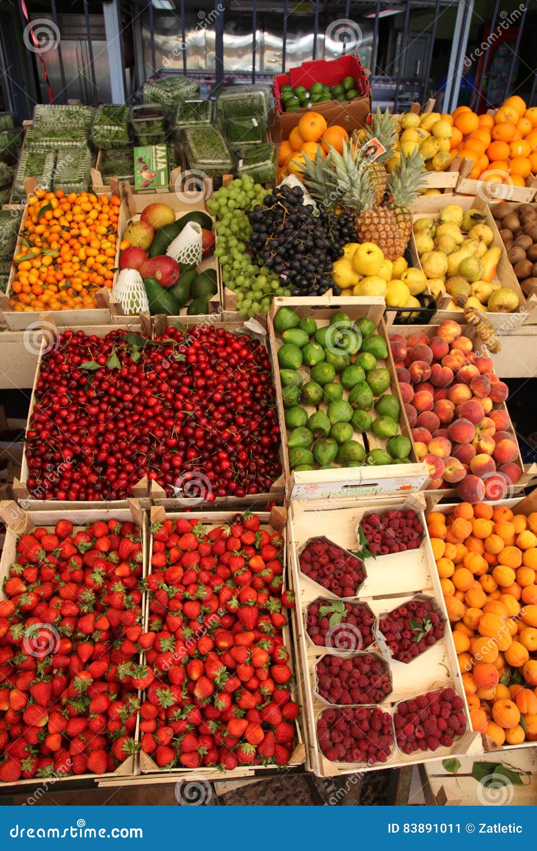 Fruit stand stock image. Image of fresh, ripe, stall - 83891011
