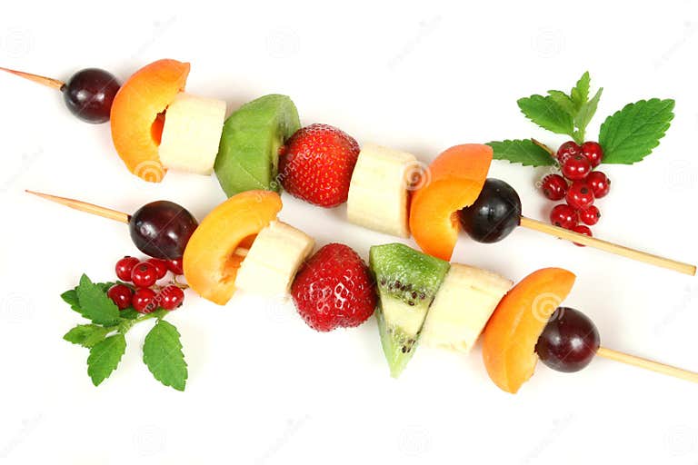 Fruit on a stick stock photo. Image of healthy, vegetarian - 6105700