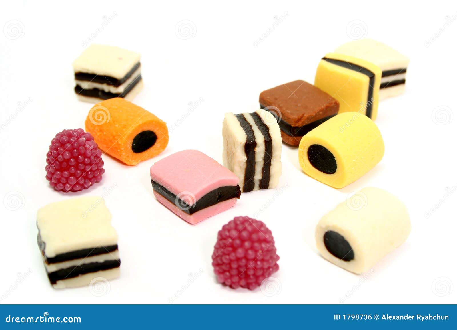 Fruit Sweets in the Form of Various Color Rolls 3 Stock Photo - Image ...