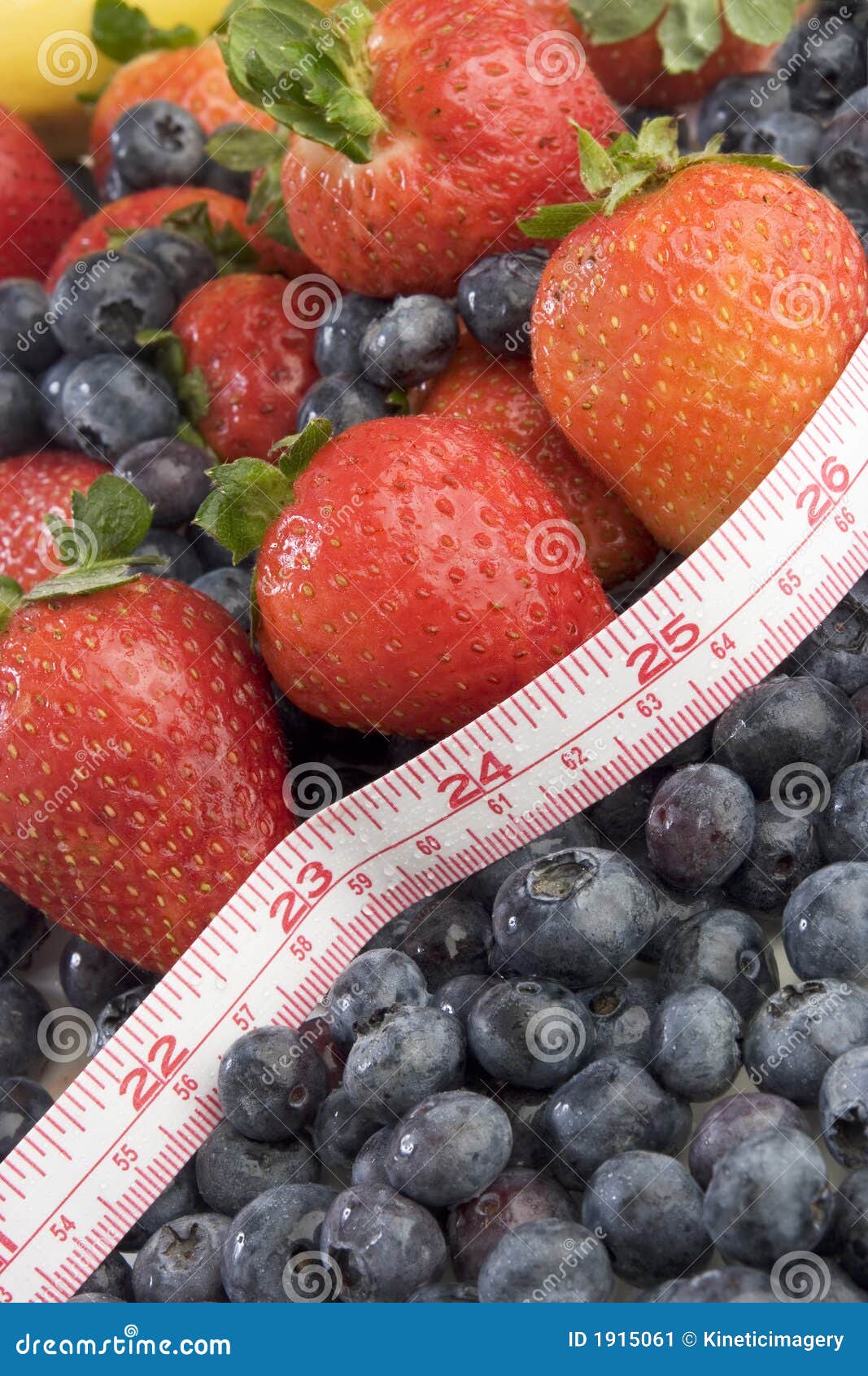 Fruit and tape measure stock image. Image of diet, berry - 1915061