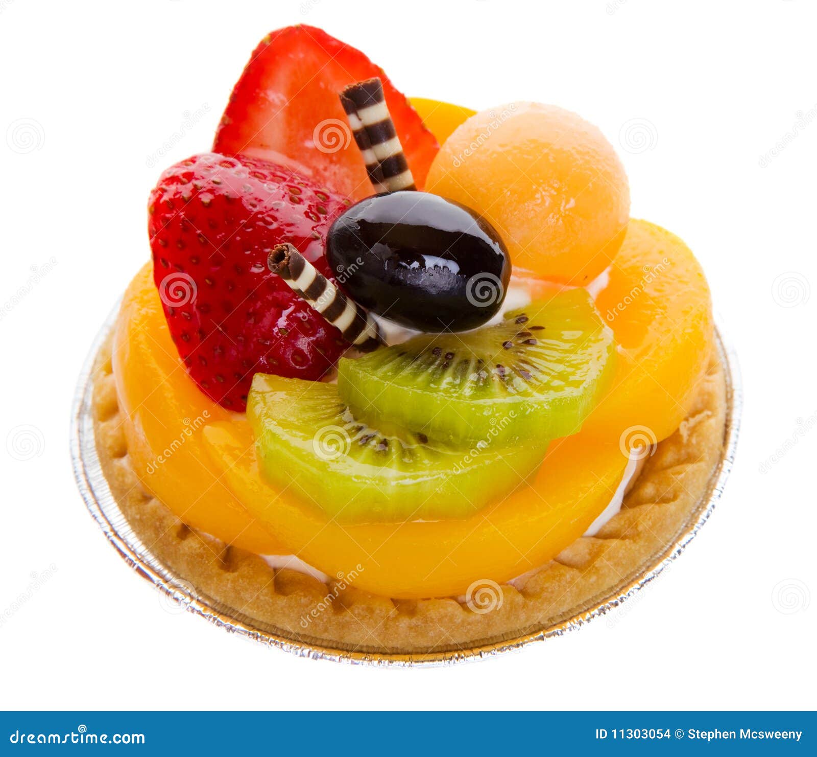 Fruit tart stock photo. Image of decorated, isolated - 11303054