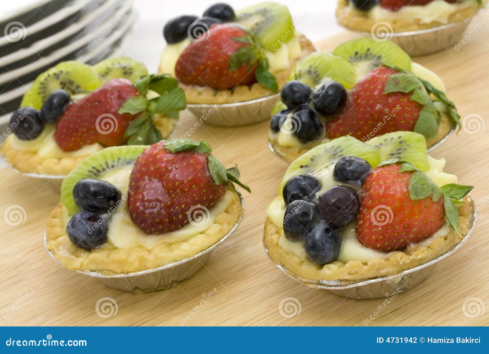 Fruit tartlets stock photo. Image of party, cups, pastry - 4731942