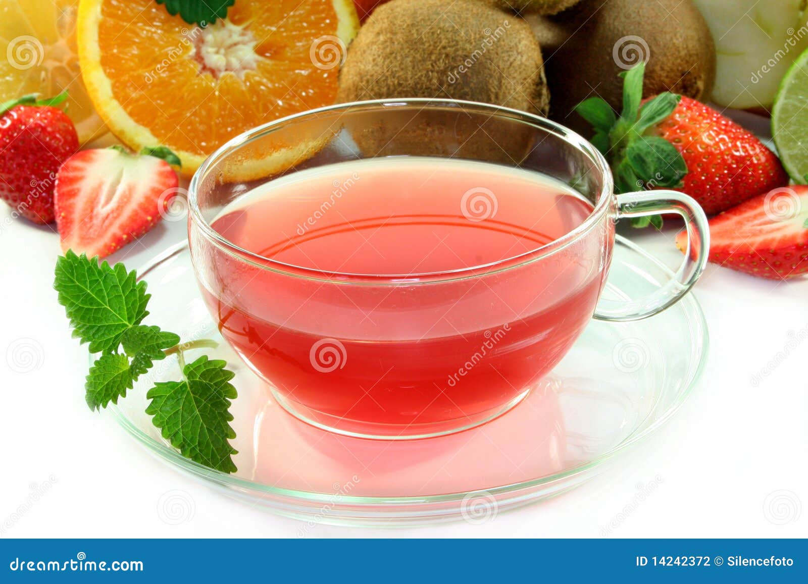 Fruit tea stock photo. Image of nature, soliert, orange - 14242372