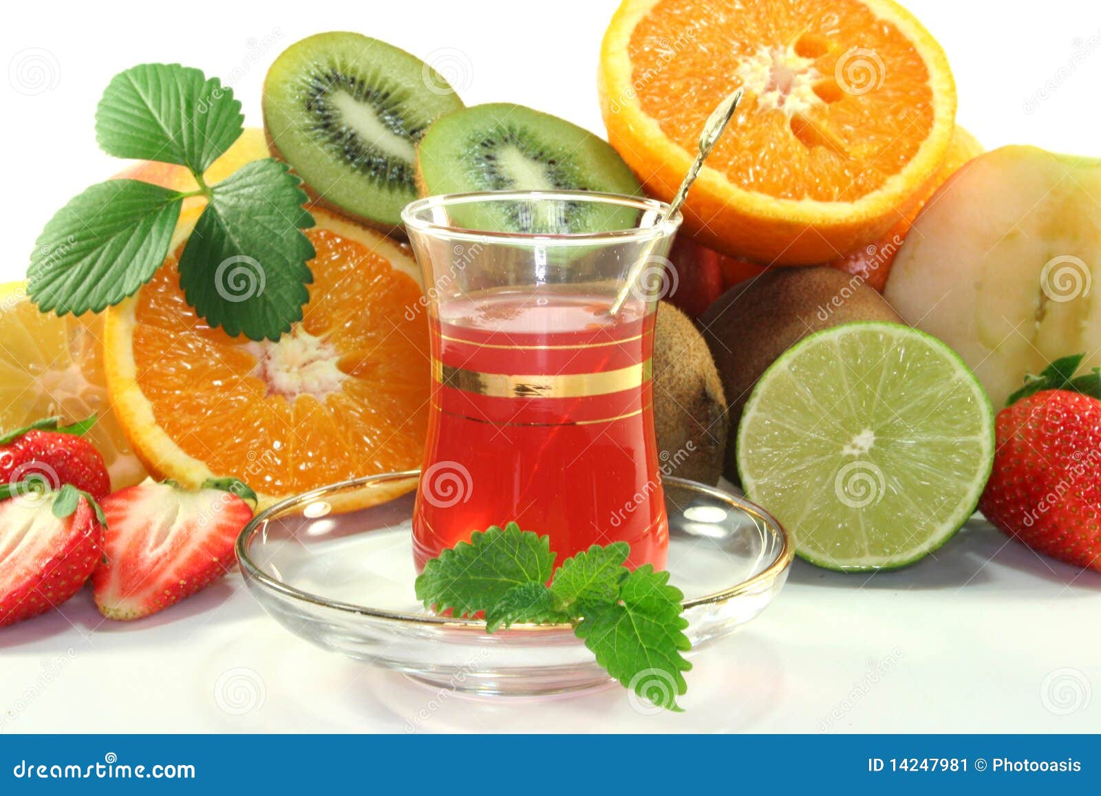 Fruit tea stock image. Image of berry, lime, plant, drink - 14247981