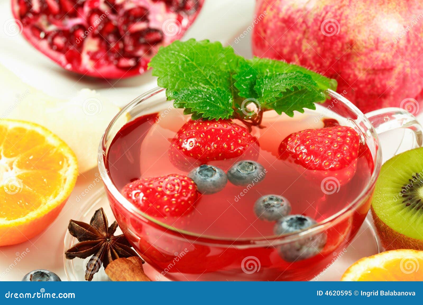 Fruit tea stock image. Image of kiwi, fresh, dining, food - 4620595