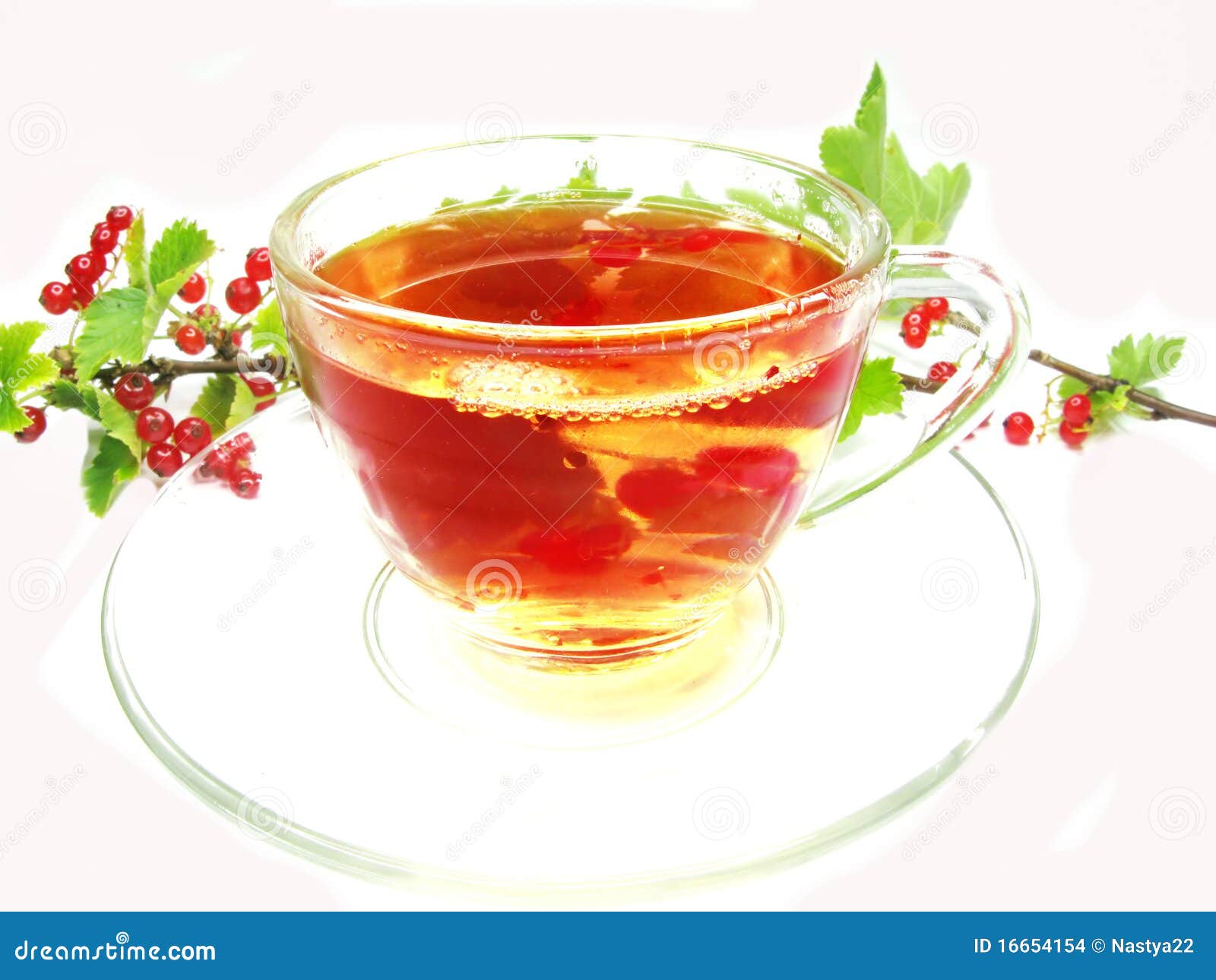 Fruit Tea with Red Currant Extract Stock Photo - Image of shape, color ...