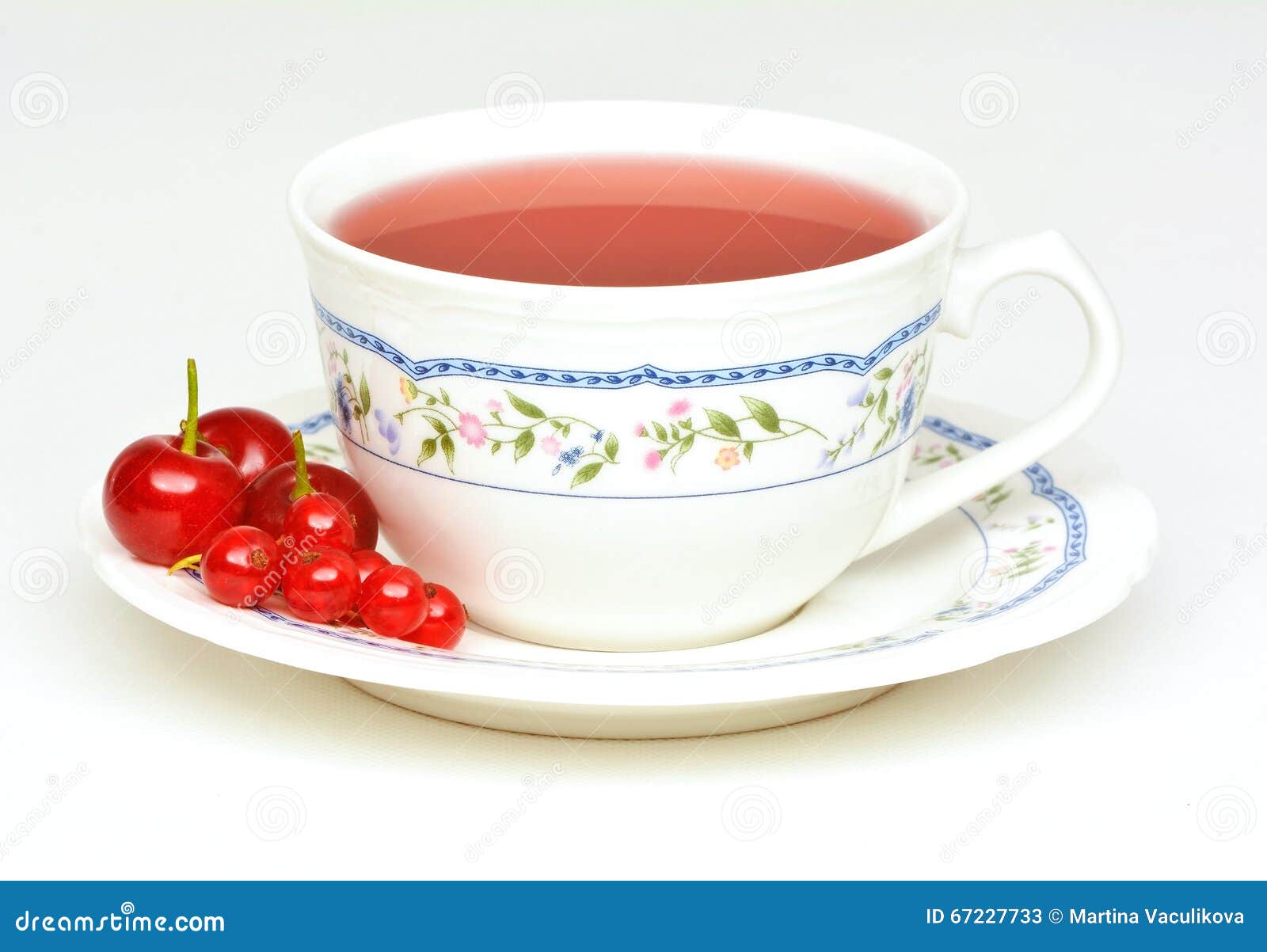 Fruit Tea with Sour Cherries and Red Currant Stock Image - Image of ...