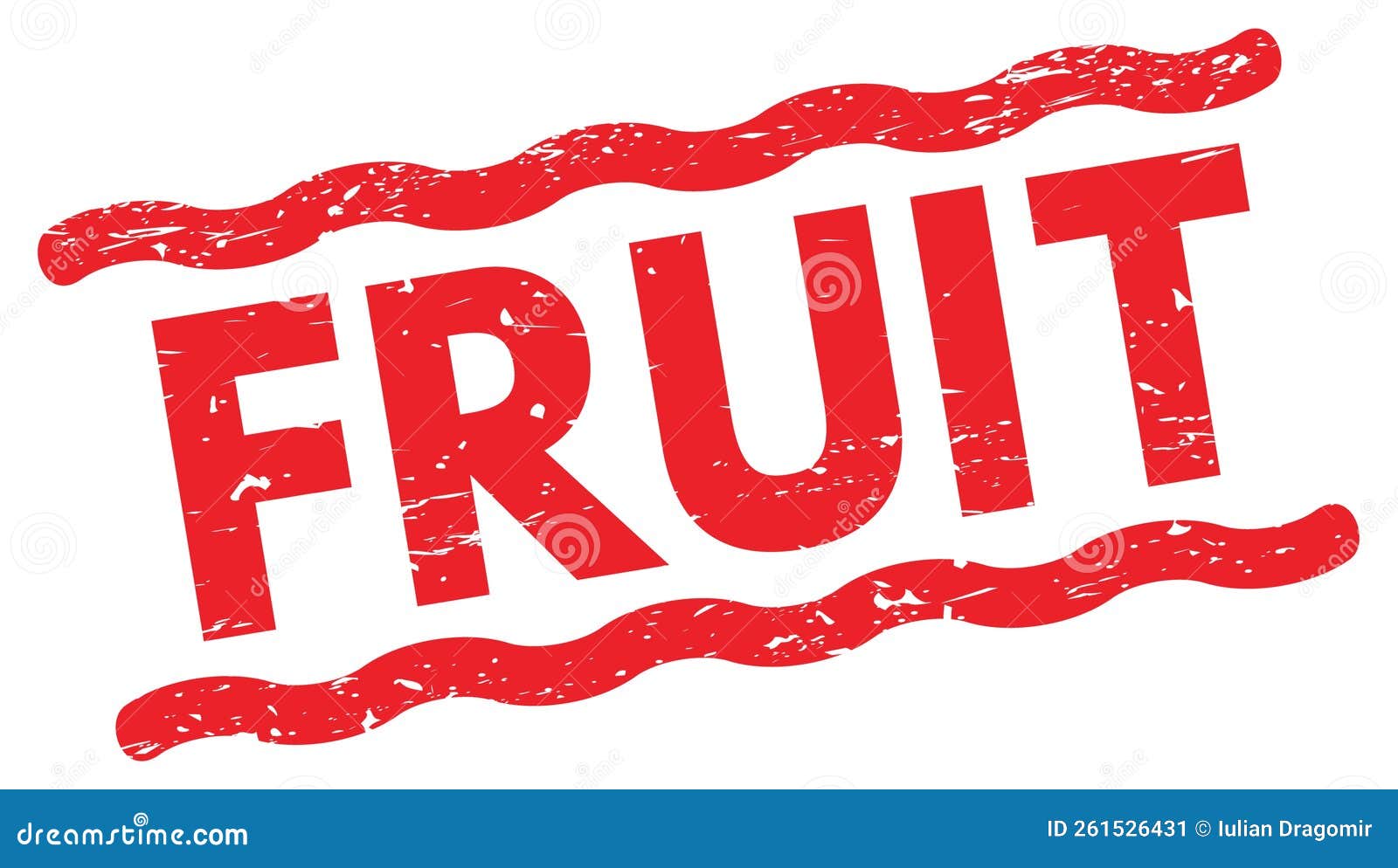 FRUIT Text on Red Lines Stamp Sign Stock Illustration - Illustration of ...