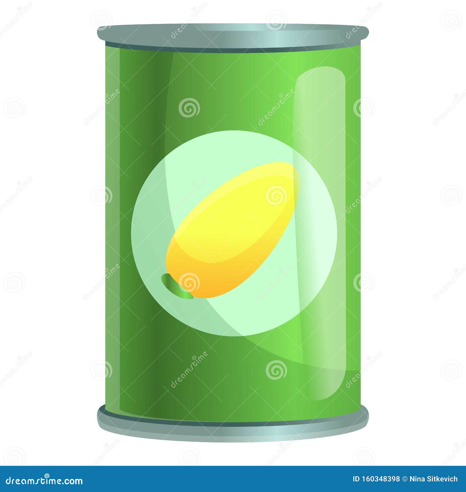 Fruit Tin Can Icon, Cartoon Style Stock Vector - Illustration of juice ...