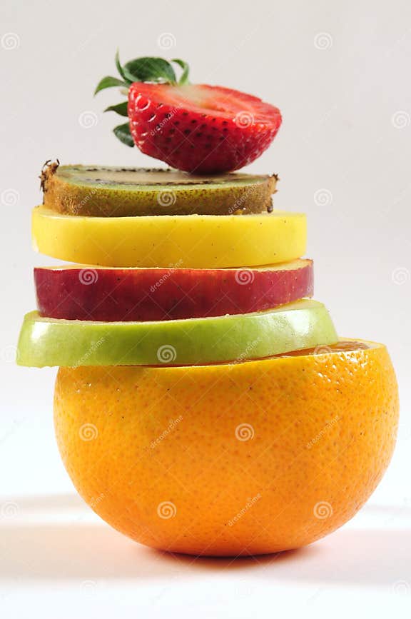 Fruit tower. stock photo. Image of freshness, strawberry - 12415406